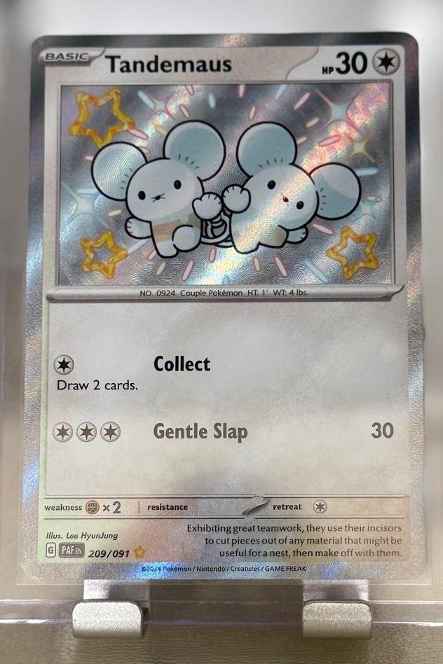 Pokemon TCG Card Shiny Rare Tandemaus, Hobbies & Toys, Toys & Games on ...