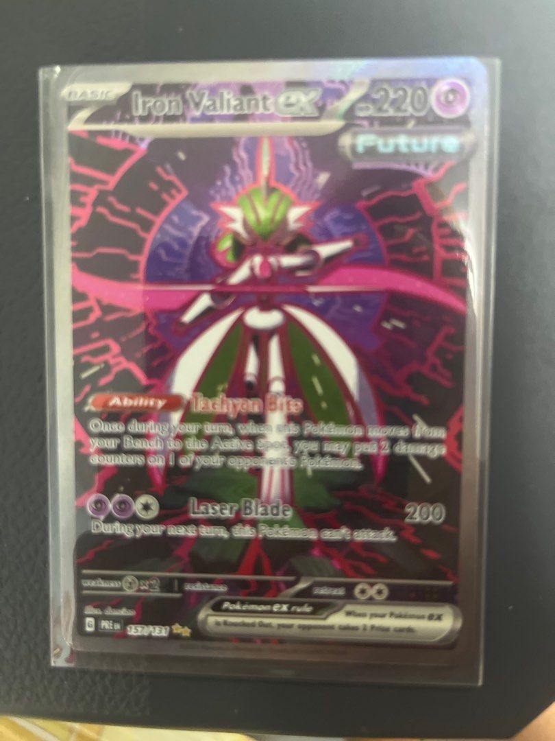 Pokemon TCG Iron Valiant EX Card, Hobbies & Toys, Toys & Games on Carousell