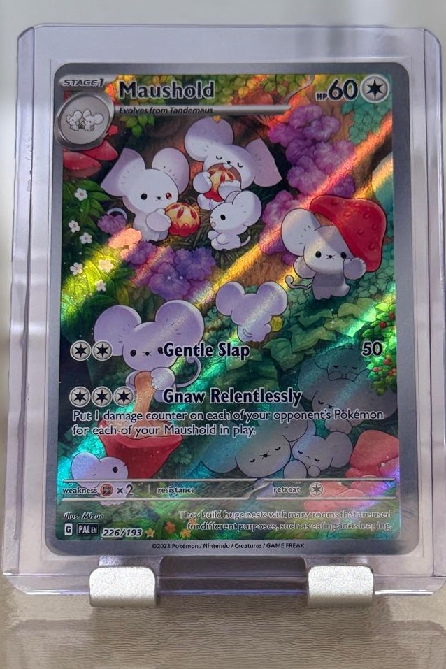 Pokemon TCG Maushold IR, Hobbies & Toys, Toys & Games on Carousell