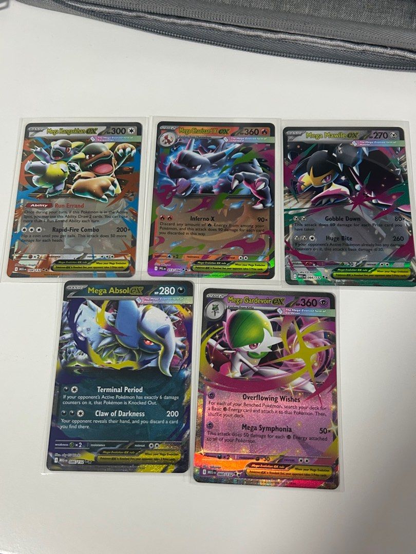 Pokemon TCG Mega Evolution EXs, Hobbies & Toys, Toys & Games on Carousell
