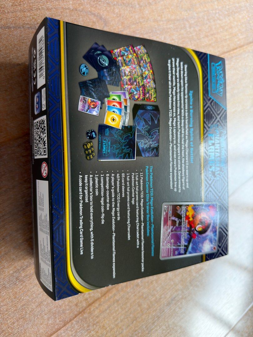 Pokemon TCG Mega Evolution Phantasmal Flames Elite Trainer Box (without ...
