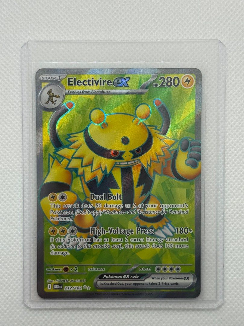 Pokémon TCG Destined Rivals Electivire ex FA- 212/182, Hobbies & Toys ...