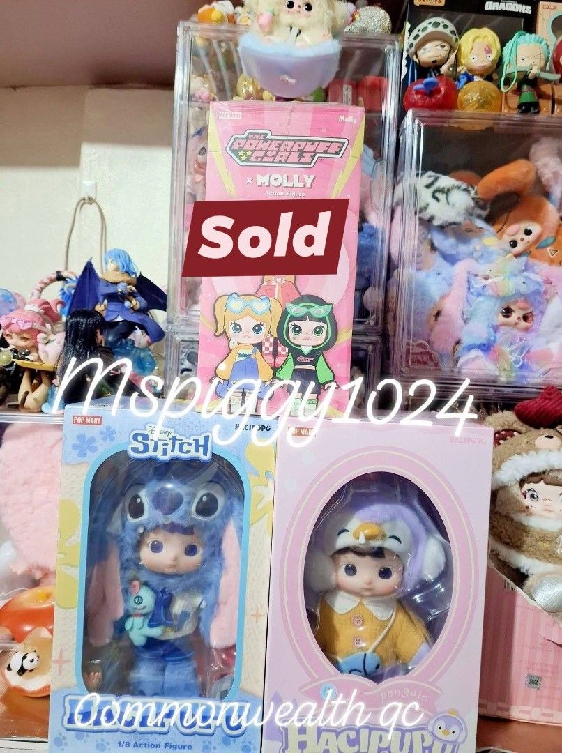 POPMART HACIPUPU, stitch sold! Left penguin, Hobbies & Toys, Toys ...