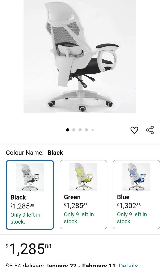 💺PREMIUM (CLOXKS) FULLY IMPORTED USB BACK MASSAGE MESH GAMING CHAIR ...