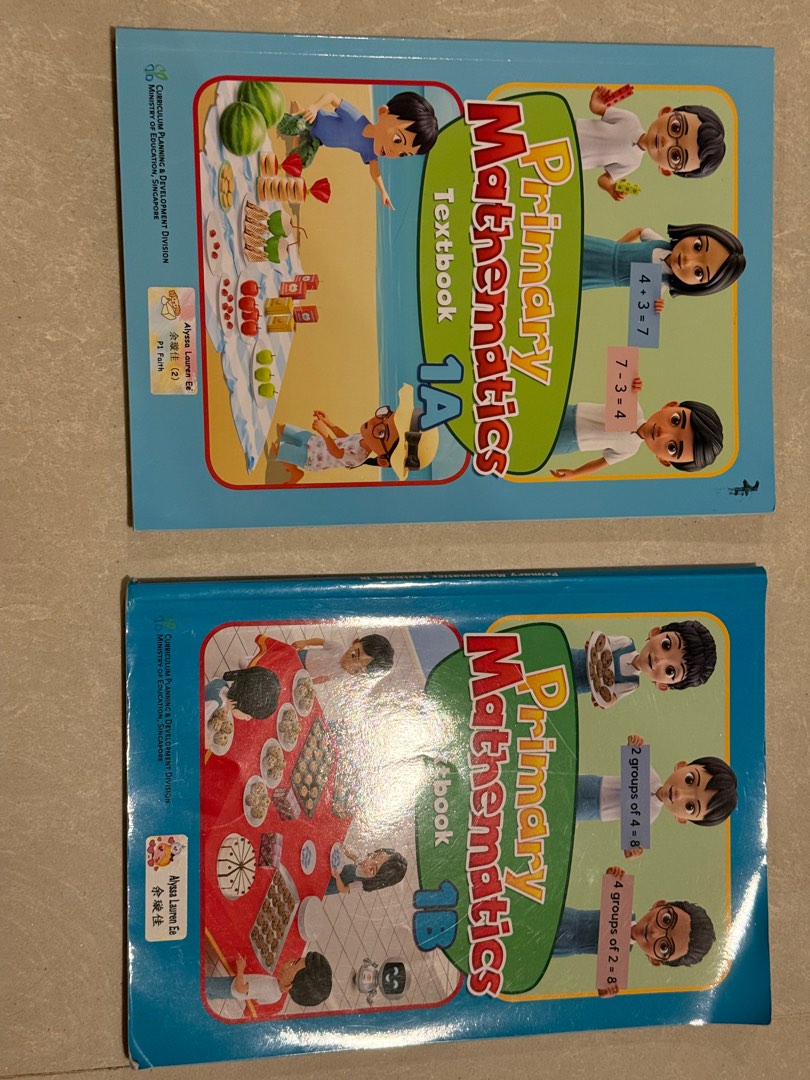 Primary School Textbooks - Chinese & Math - Various Levels, Hobbies ...