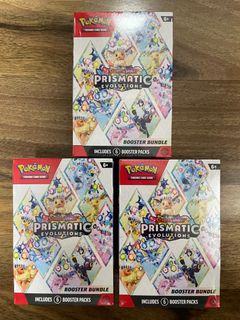 Pokemon Scarlet & Violet Prismatic Evolutions Booster Bundle, Hobbies ...