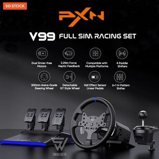 PXN Gaming Racing Wheel Foldable Stand, Video Gaming, Gaming ...