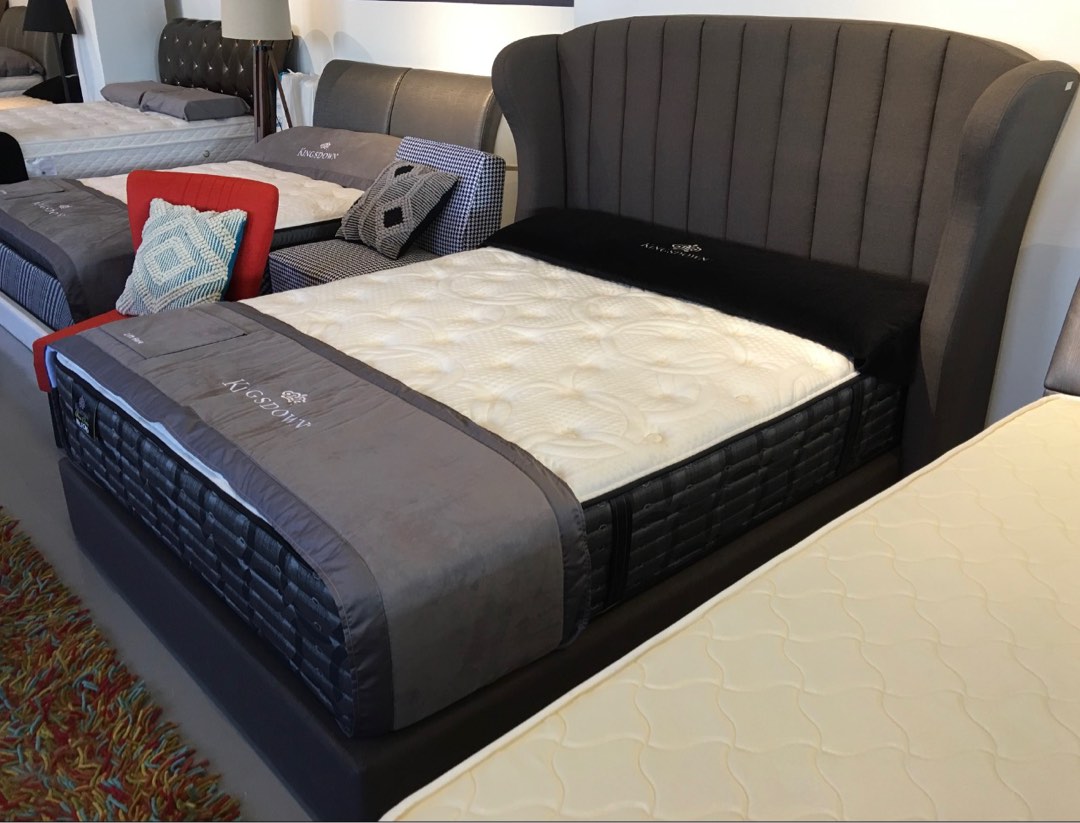 2026 Queen Size Upholstered Bed Frame and mattress with Rare high ...