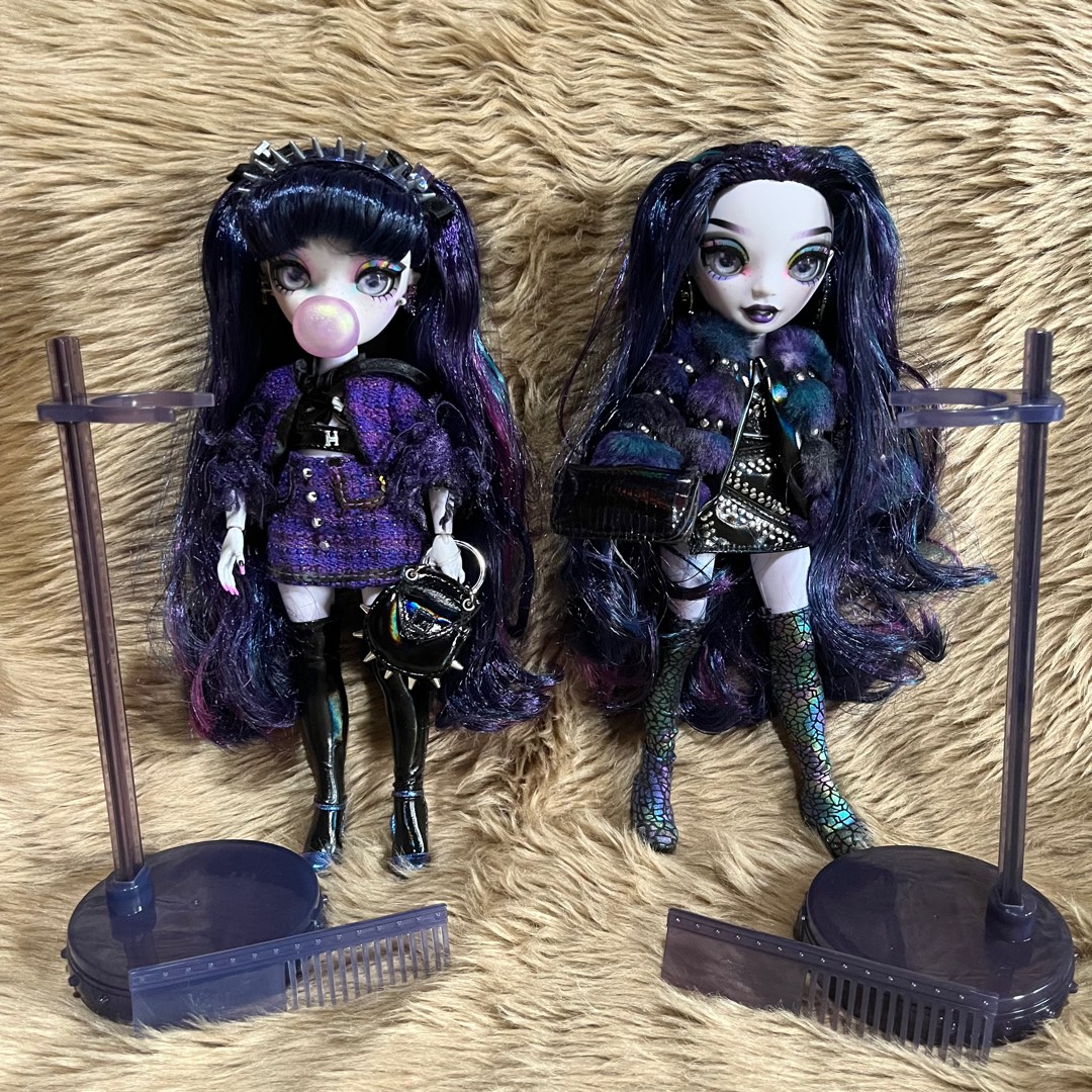 Rainbow High Shadow High Twins Naomi and Veronica Storm Dolls, Hobbies ...