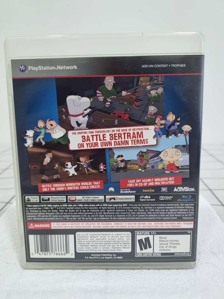 Rare Collectible Family Guy Back to the Multiverse PlayStation PS 3 PS3 ...