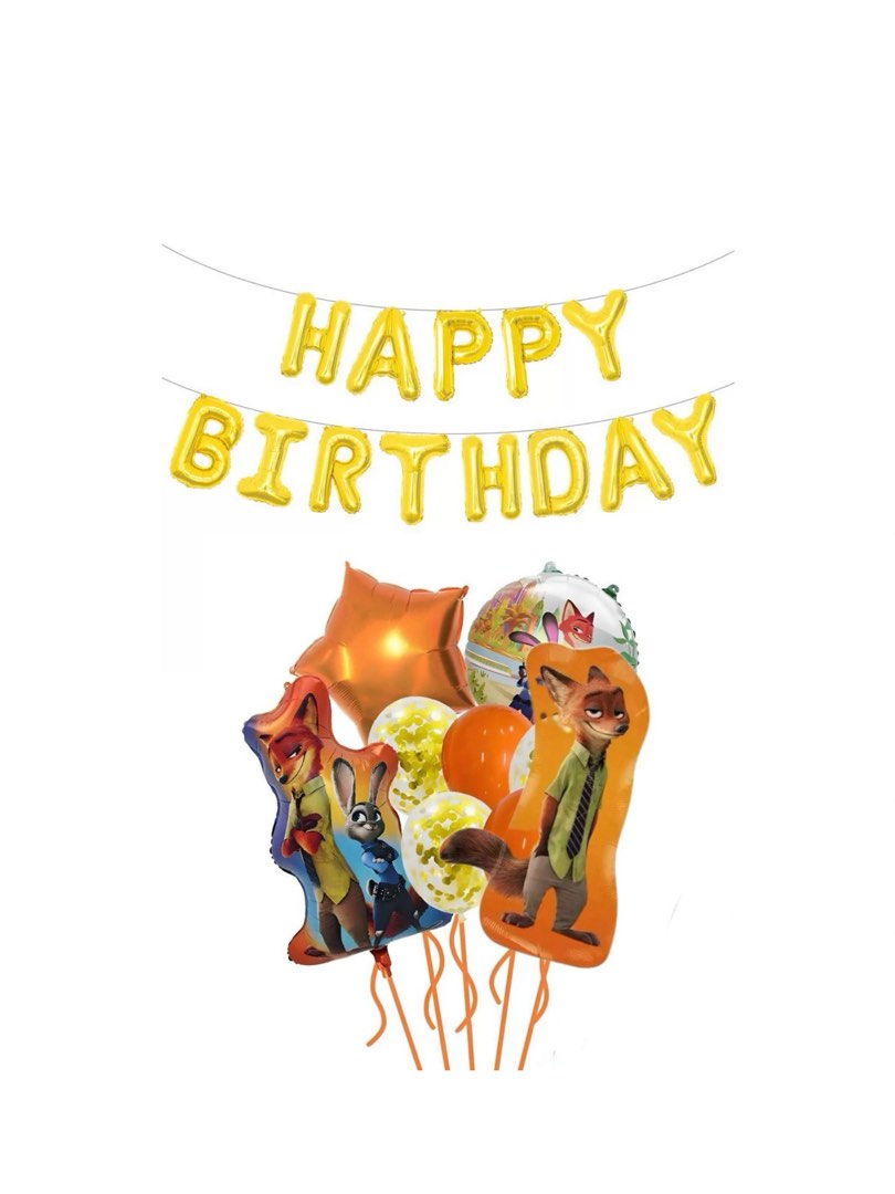 [Ready Stock]New arrivals- Zootopia Judy Nick theme Aluminium foil ...