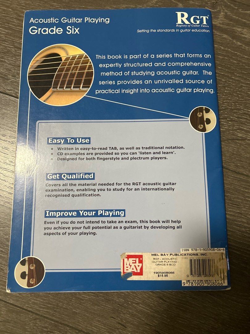 RGT Acoustic Guitar Playing Grade 6 Book, Hobbies & Toys, Music & Media ...