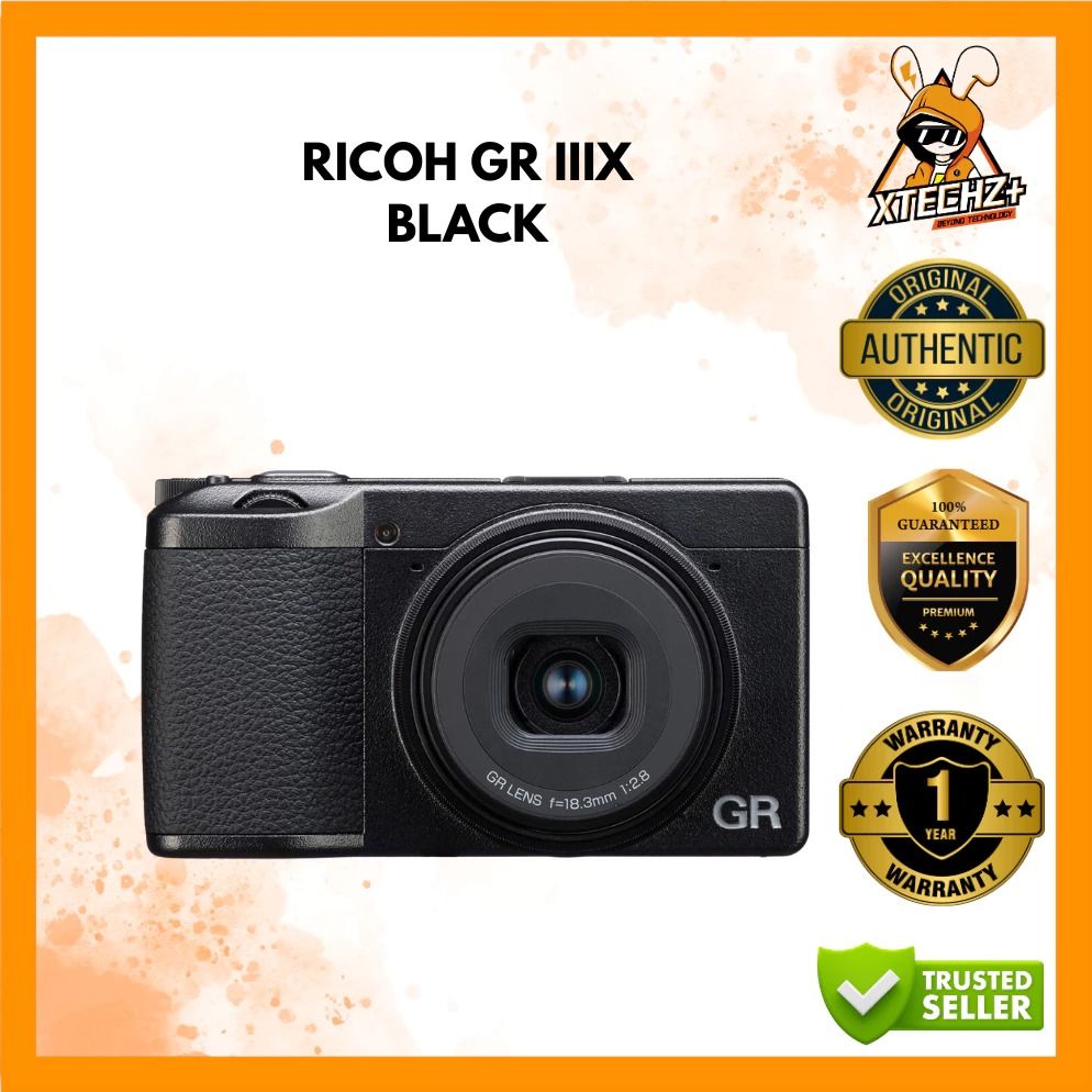 Ricoh GR IIIx Black - Original & Authentic, Photography, Cameras on ...