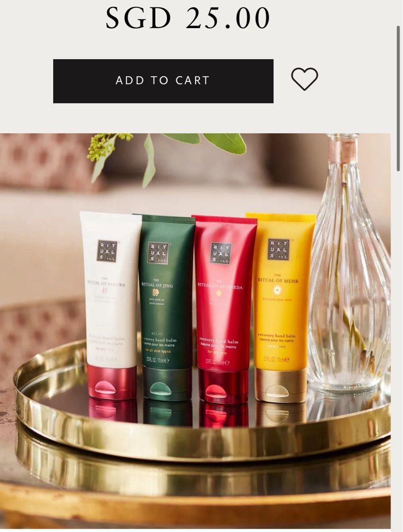 Rituals The Ultimate Hand Care Set recovery hand balm 4x20 ml, Beauty ...