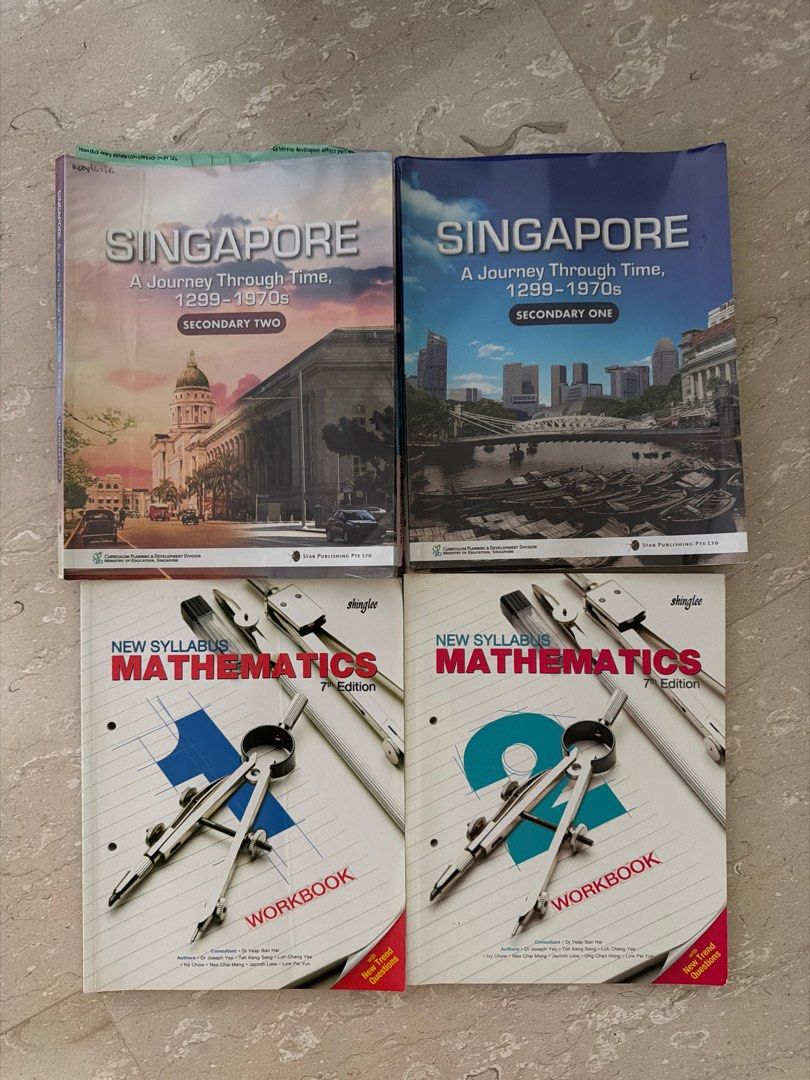 Secondary School Textbooks - Singapore History & Mathematics, Hobbies ...