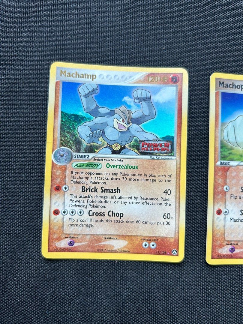 [Set] Machamp Machoke Machop Power Keepers Reverse Holo Stamped TCG ...