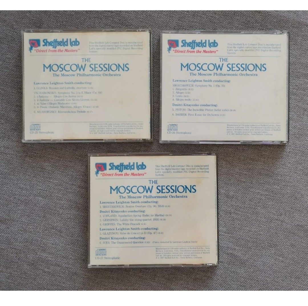 Sheffield Lab The Moscow Sessions CD Set audiophile hi-fi high fidelity ...