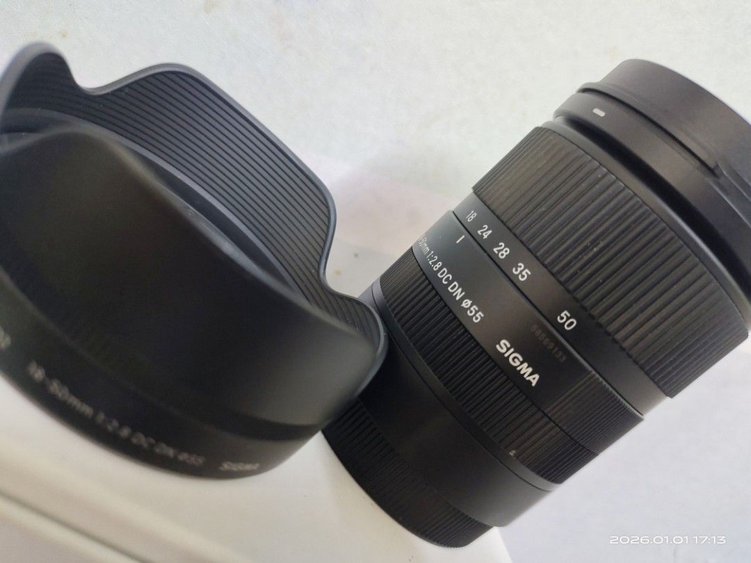 Sigma 18-50mm F2.8 DC DN 55mm Lens sony E -mount, Photography, Lens ...