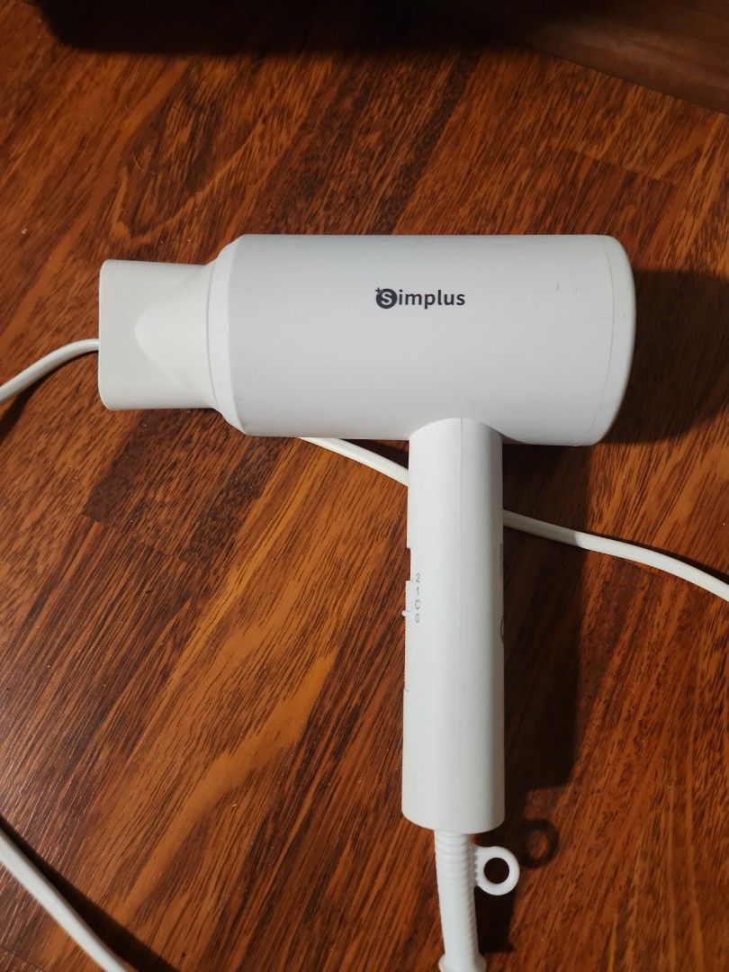 Simplus Hair Dryer - White, Beauty & Personal Care, Hair Products on ...