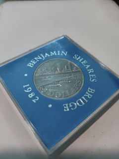 1982 Singapore S$5 Benjamin Sheares Bridge Silver Proof PF68 Ultra ...