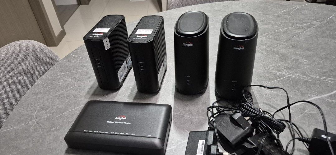 Singtel Optical Network Router and Mesh WiFi Set, Computers & Tech ...