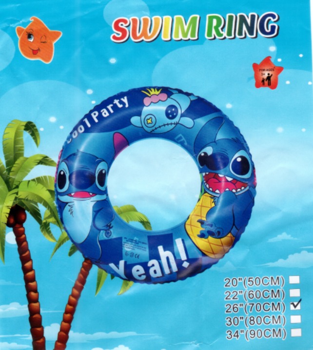 Swim Ring Float ( Sanrio, Captain America, Spider-Man, Lilo & Stitch ...