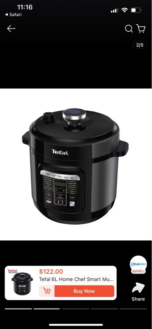 Tefal Multicooker w STAINLESS STEEL POT, TV & Home Appliances, Kitchen ...