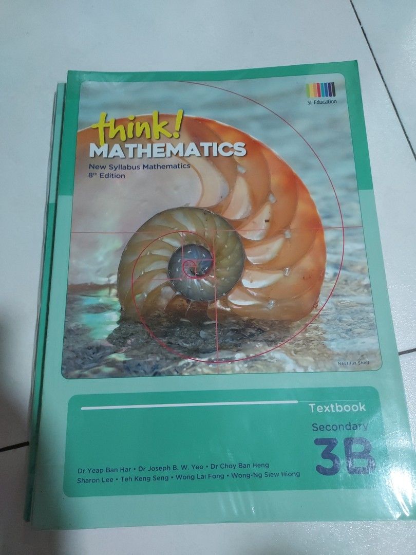 Thinl! Maths Sec Textbook 3A & 3B, Hobbies & Toys, Books & Magazines ...