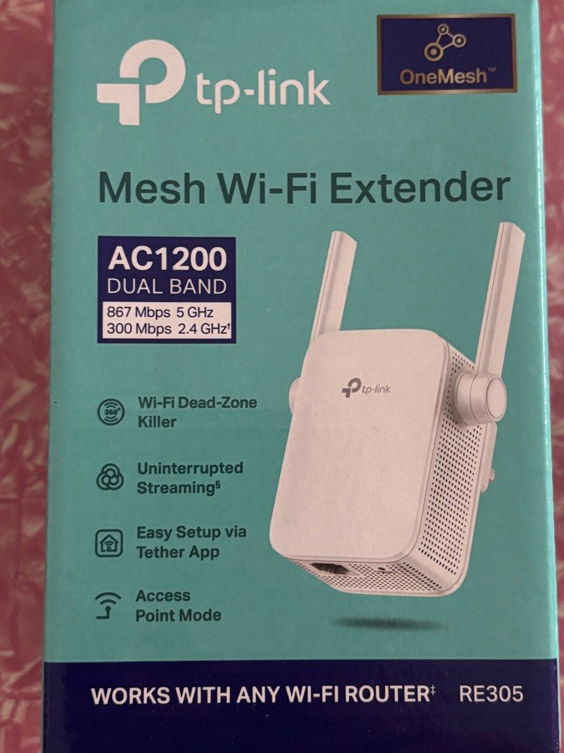 TP-Link AC1200 Mesh Wi-Fi Extender RE305, Computers & Tech, Parts ...