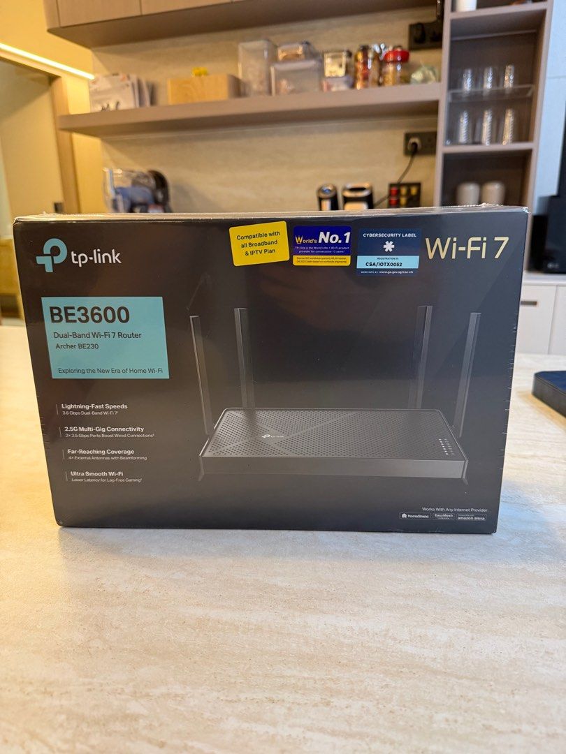 TP-Link Archer BE3600 Wi-Fi 7 Router, Computers & Tech, Parts ...