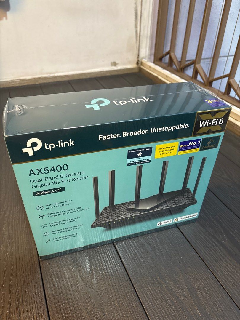 TP-Link AX5400 Dual-Band Wi-Fi 6 Router, Computers & Tech, Parts ...