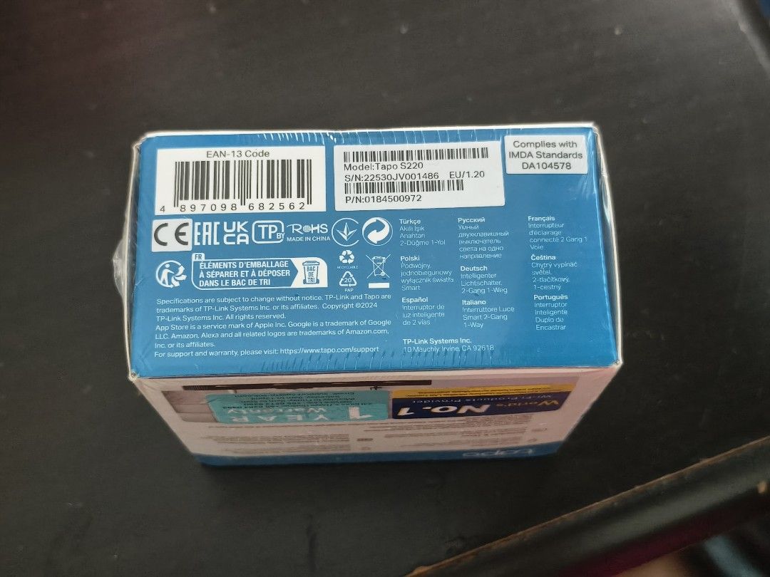 TP-Link Tapo Smart Light Switch 2-Gang 1-Way, Furniture & Home Living ...