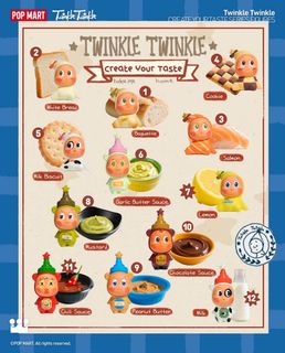 Popmart Twinkle Twinkle create your taste - Blueberry Bread, Hobbies ...