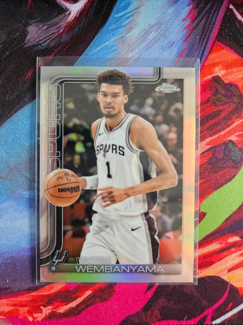 VICTOR WEMBANYAMA REFRACTOR TOPPS CHROME NBA BASKETBALL CARDS NOT LUKA ...