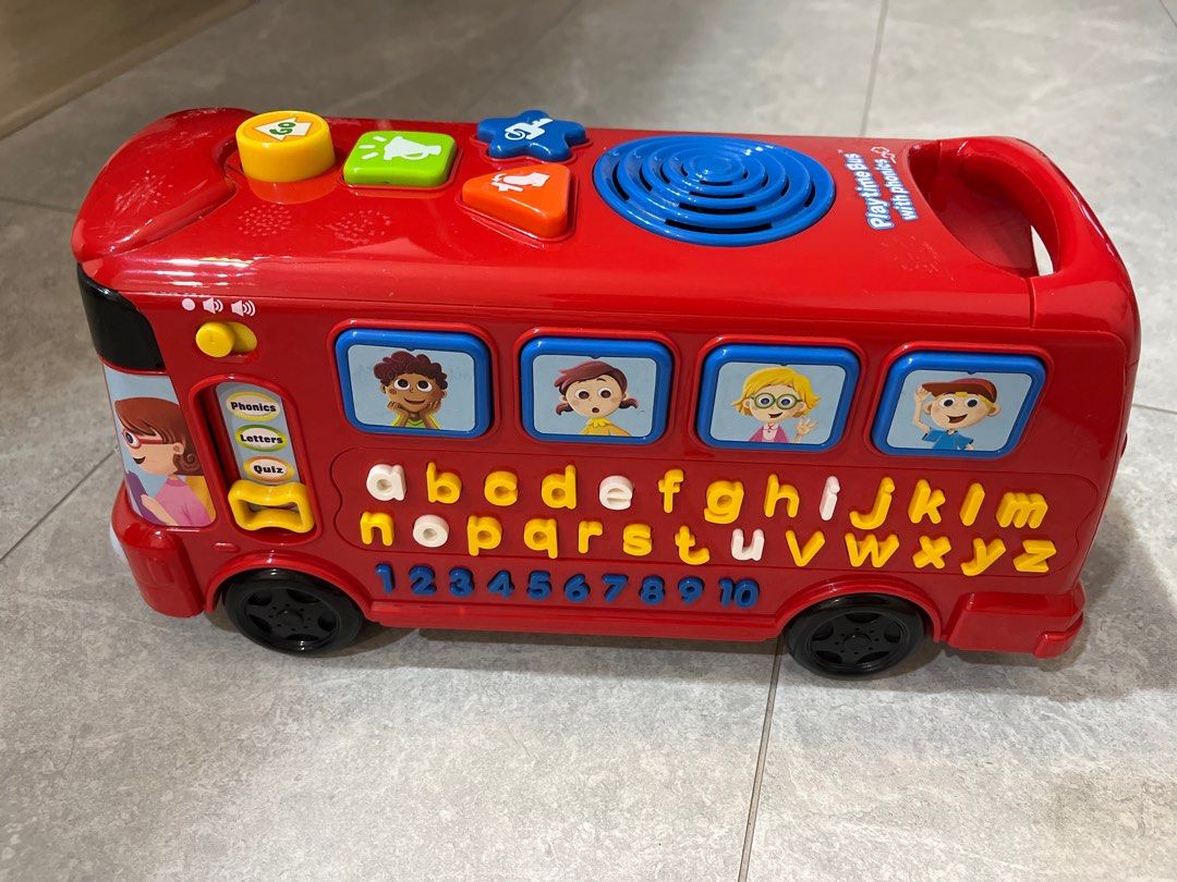 VTech Playtime Bus with Phonics, Hobbies & Toys, Toys & Games on Carousell