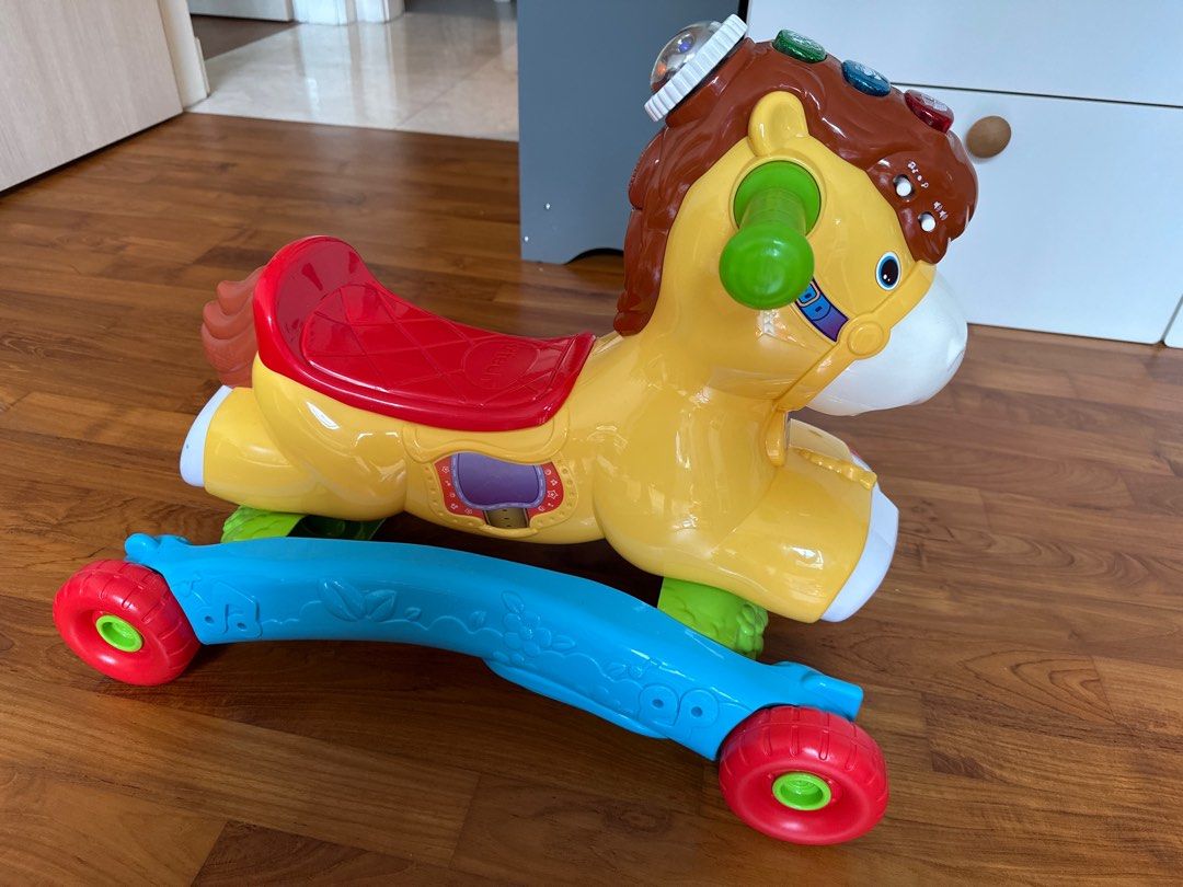 VTech Rock & Ride Horse - Interactive Ride-on Toy, Babies & Kids ...