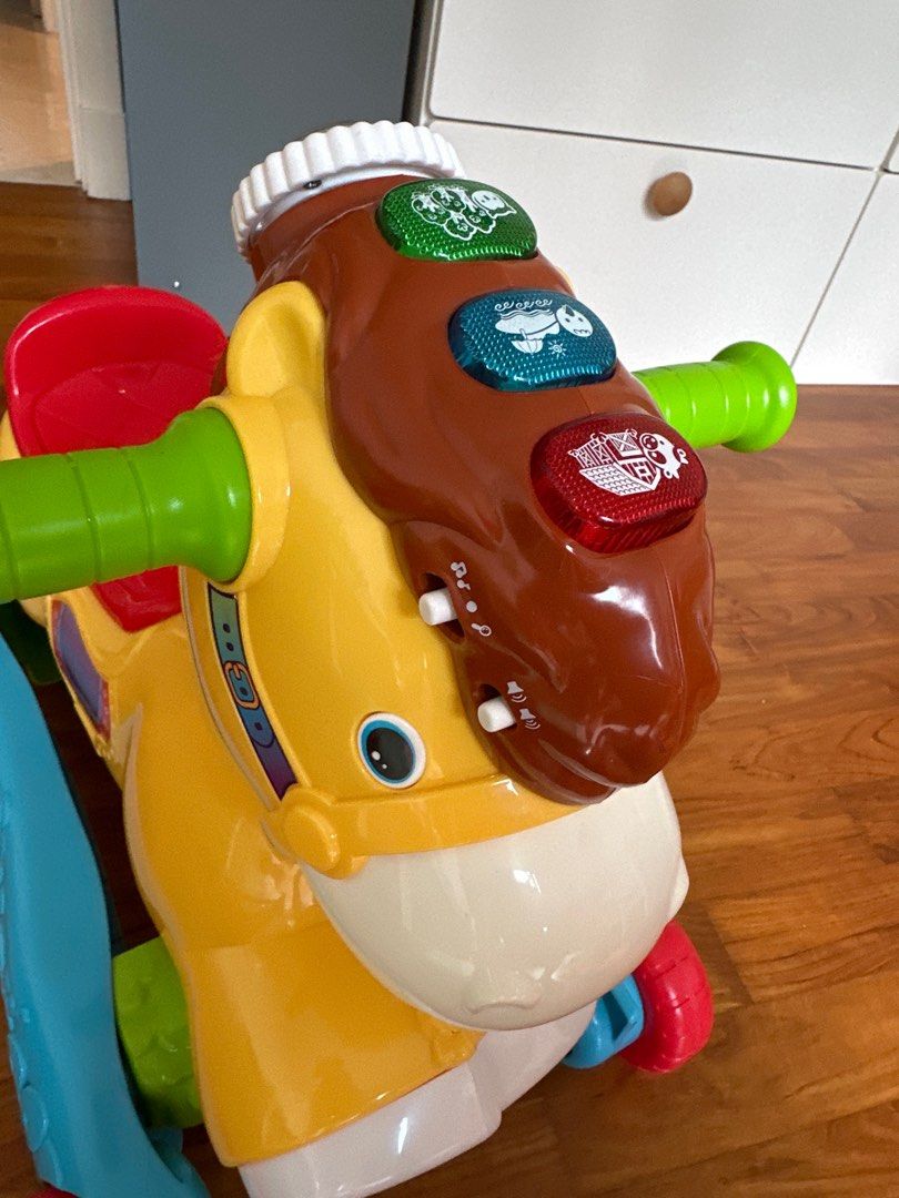 VTech Rock & Ride Horse - Interactive Ride-on Toy, Babies & Kids ...