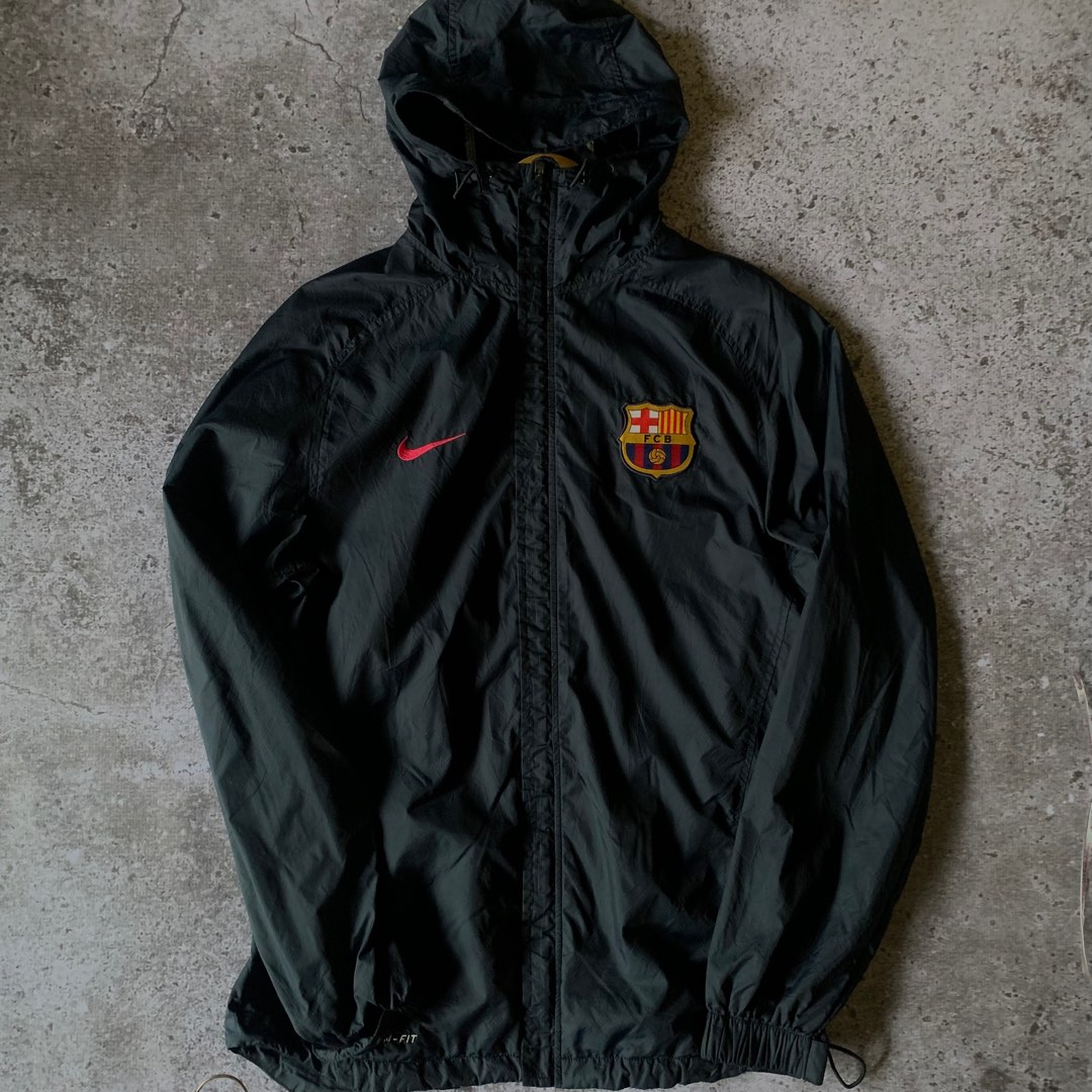 Vtg Nike x FC Barcelona 2010 Basic Rain Jacket | Gorpcore Nike x ...
