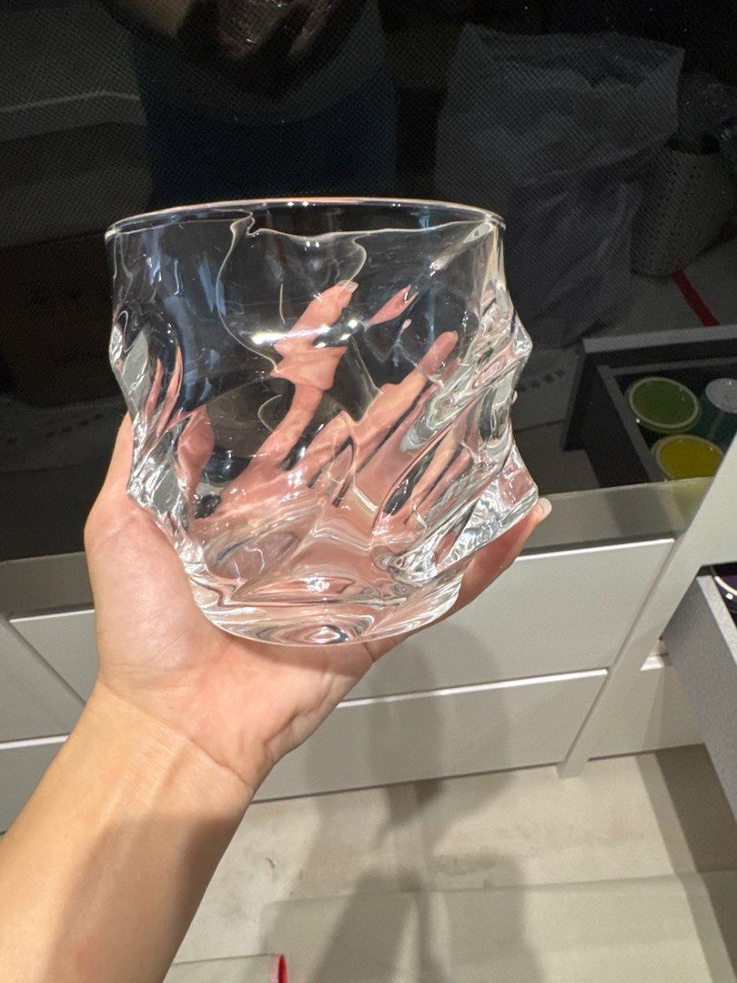 Whisky glass Unique Textured Glass, Furniture & Home Living ...