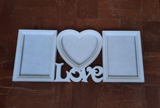 Gold Teddy Bear Love Frame, Furniture & Home Living, Home Decor ...