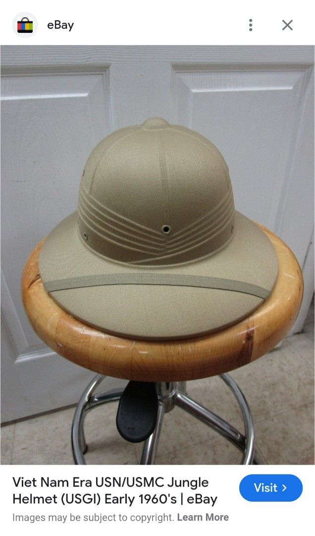 WW2 VIETAM ERA JUNGLE HELMER BRAND NEW WITH TAG, Men's Fashion, Watches ...