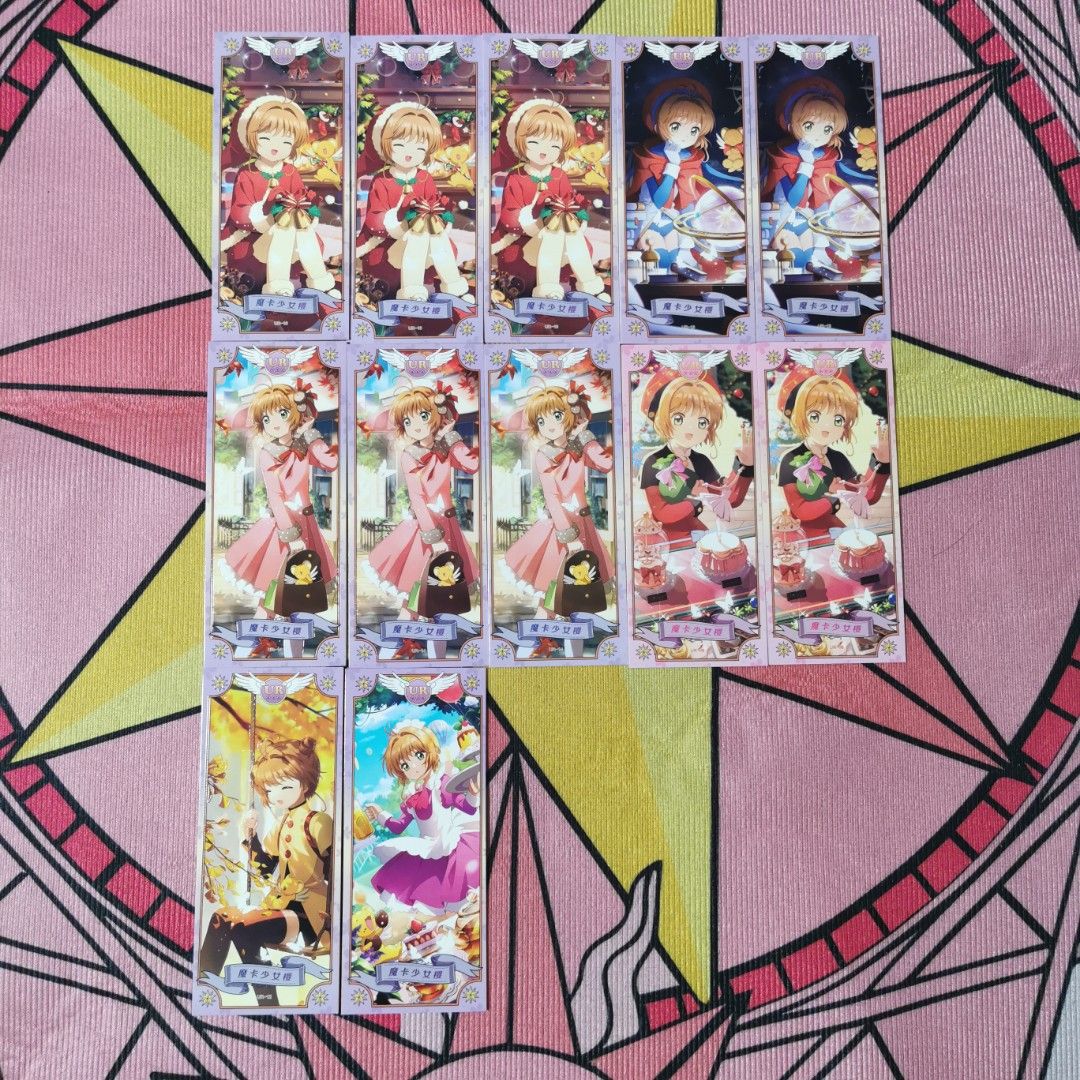 (10cent each) Cardcaptor Sakura 3D outline collectable character cards ...