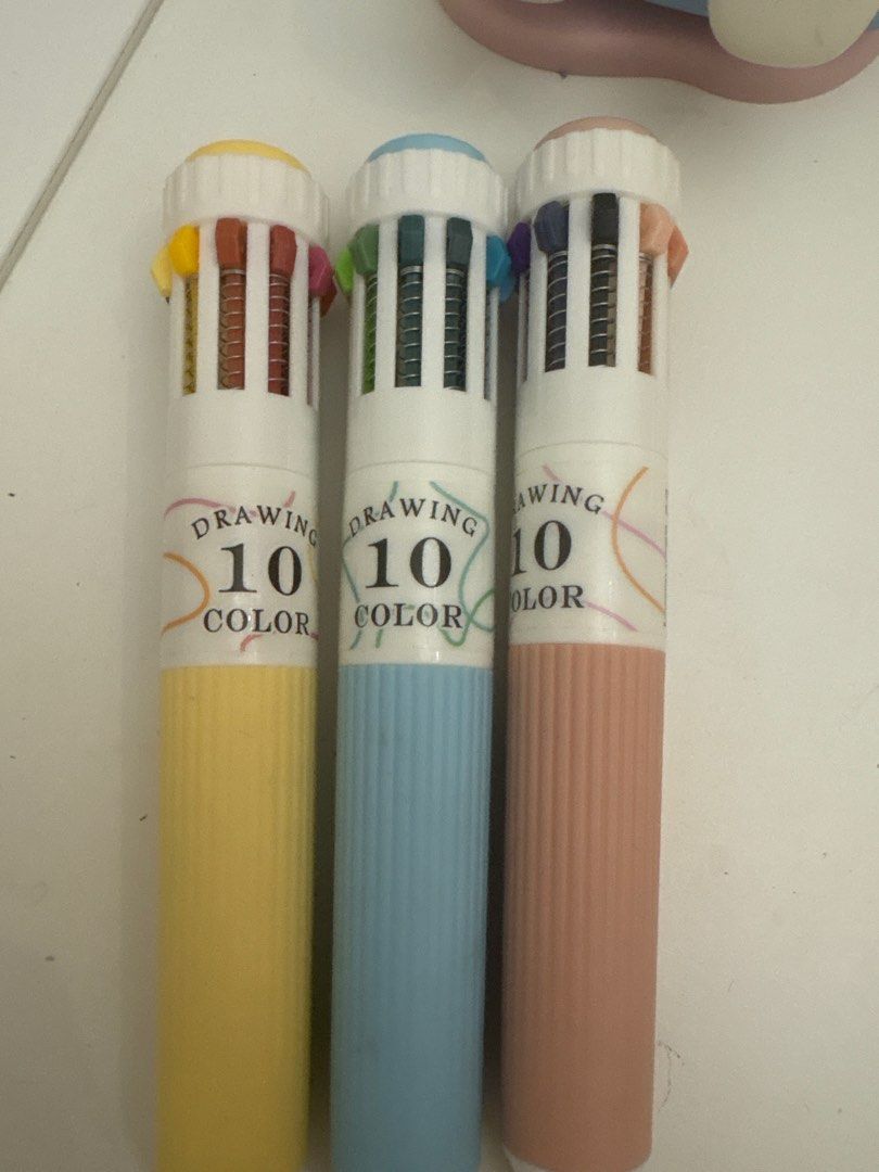 10-Color Drawing Pens languo ball pen, Hobbies & Toys, Stationery ...
