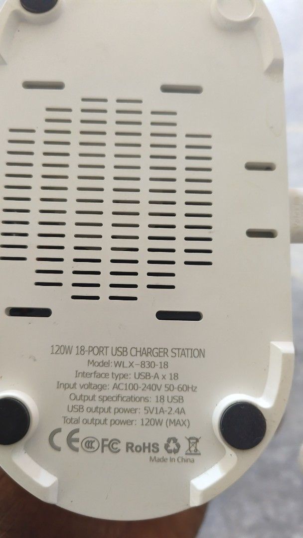 120W 18-Port USB Charger Station, Computers & Tech, Parts & Accessories ...