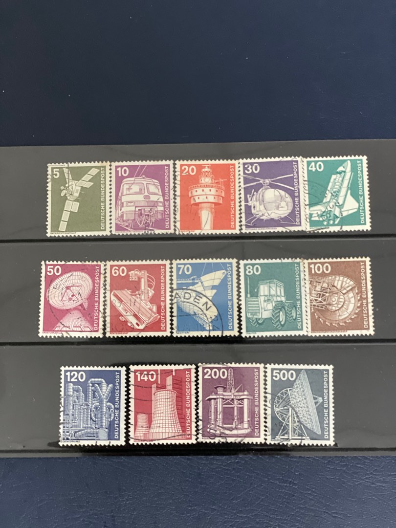 1975-76 Germany Deutsche Bundespost Stamps - Various Denominations ...