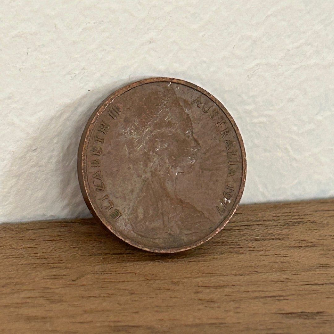1977 Australian One Cent Coin, Hobbies & Toys, Memorabilia ...