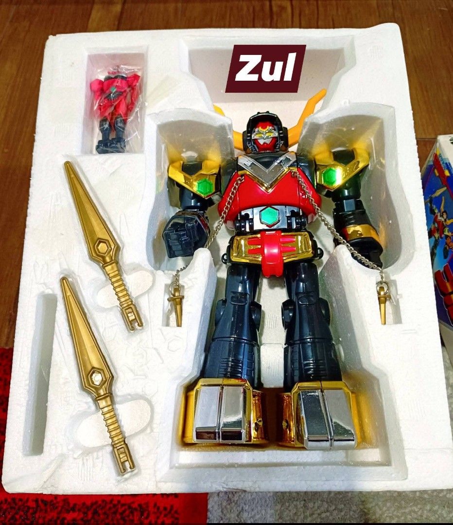 1998 Bandai Power Ranger Lost Galaxy Deluxe Defender Torozord Megazord ...