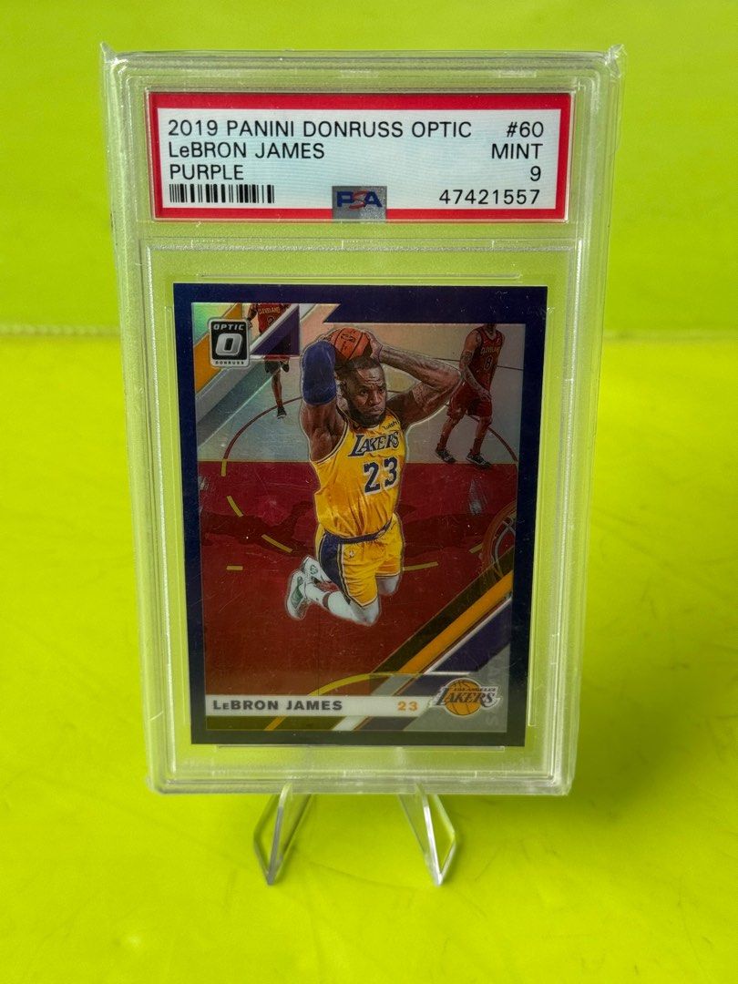 2019 Panini Donruss Optic LeBron James Purple PSA 9, Hobbies & Toys ...