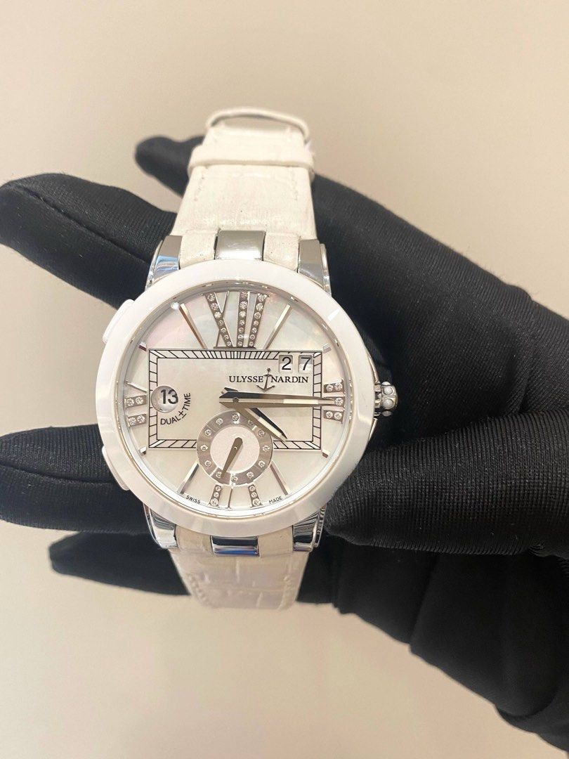 2020 ULYSSE NARDIN EXECUTIVE DUAL TIME LADY REF 243-10 MOTHER OF PEARL ...
