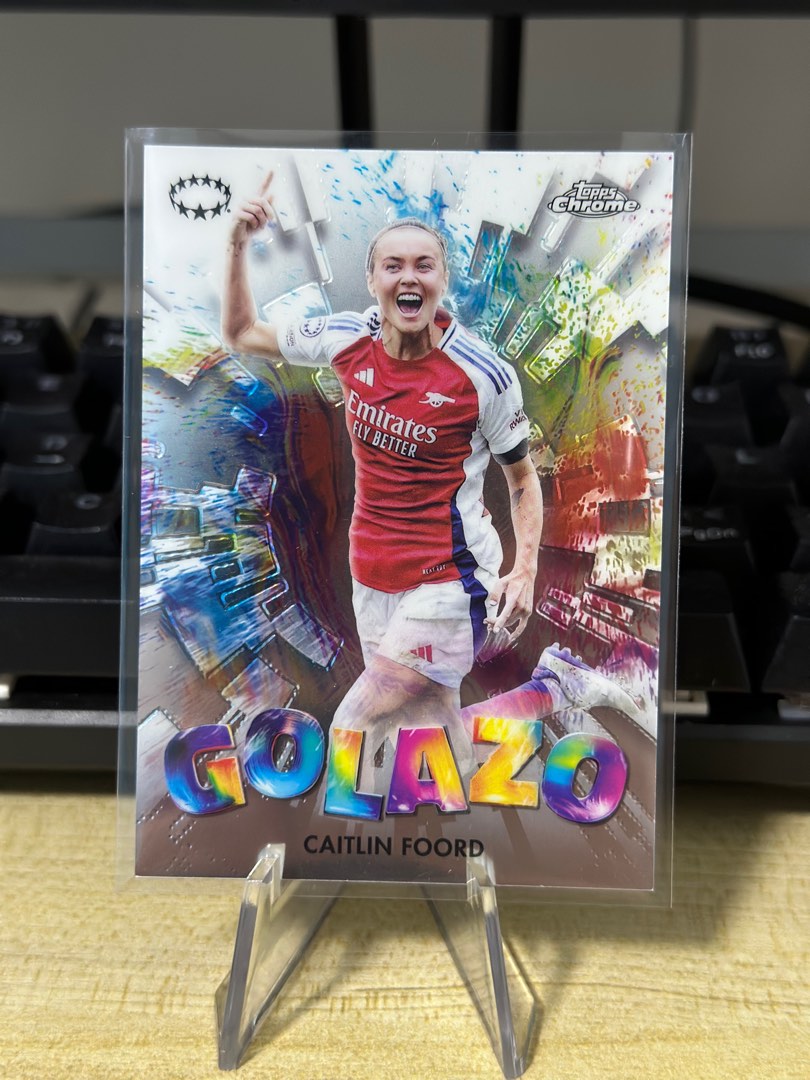 2024-25 Topps Chrome Women’s UEFA Caitlin Foord Golazo, Hobbies & Toys ...